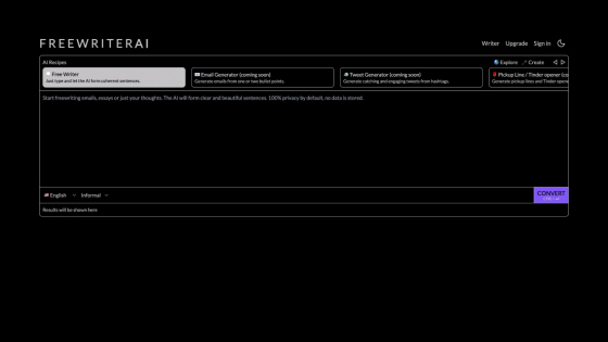 FreewriteAI - Experience Stress-Free Writing with FreewriterAI AI Tool | waildworld.com