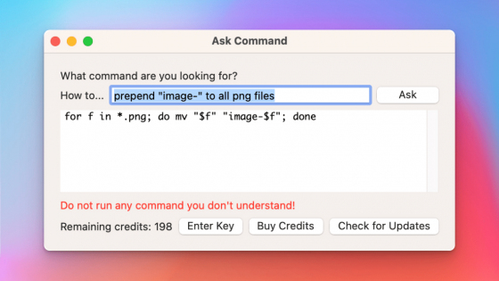 Ask Command - AI Tool: Ask Command - Remind Programmers of Forgotten Commands | waildworld.com
