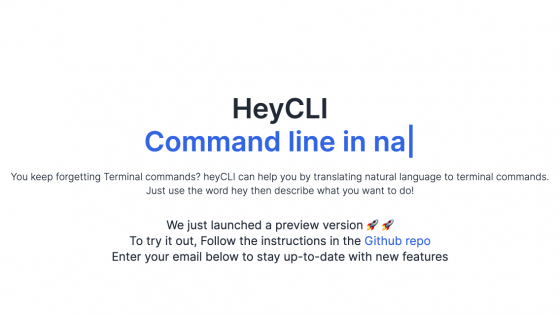 HeyCLI - Transform natural language to terminal commands with AI aid | waildworld.com