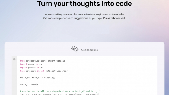 CodeSquire - Automated code writing tool for AI development. Get real-time suggestions & auto ...
