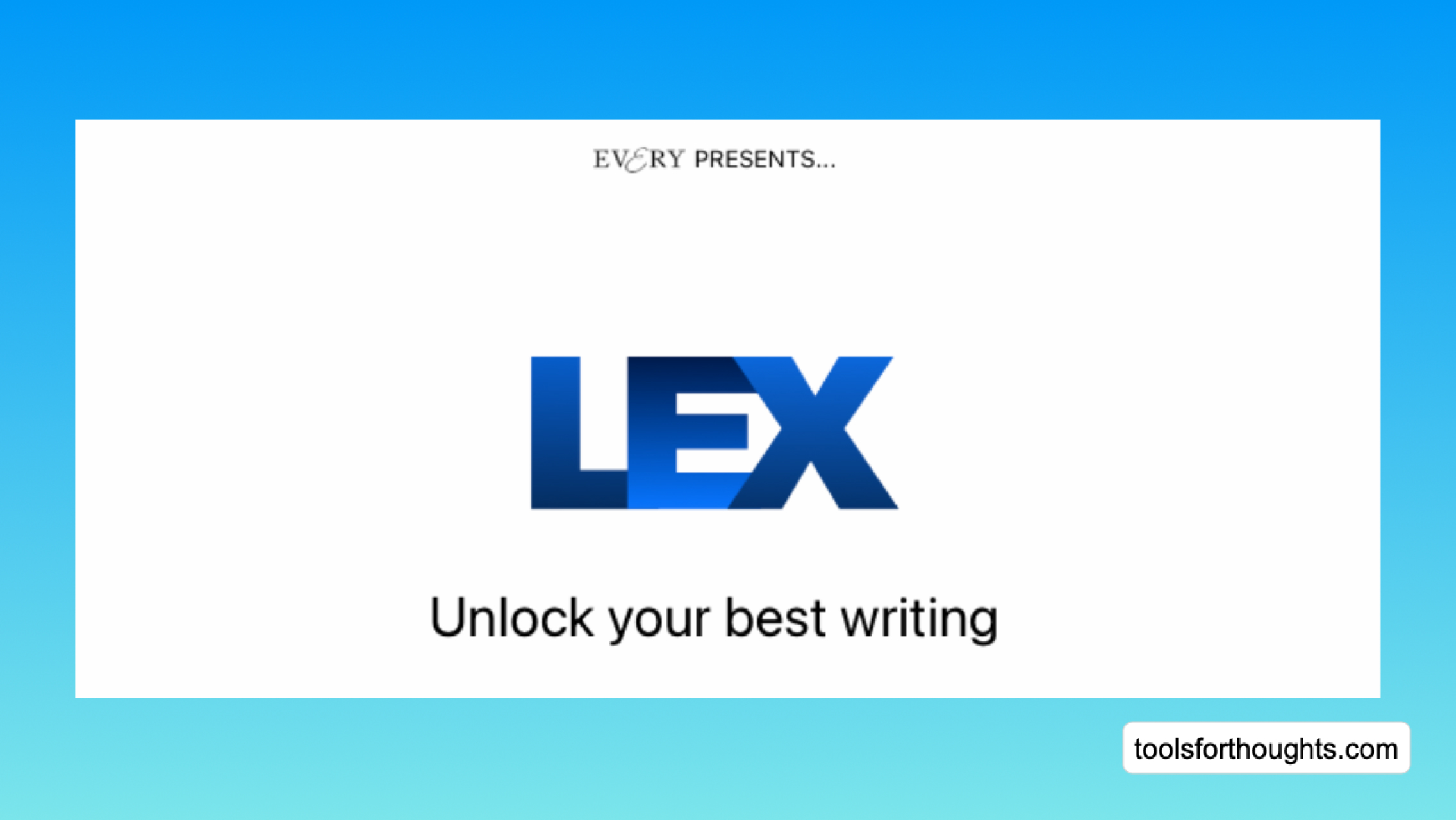 Lex - AI tool to enhance writing potential | waildworld.com