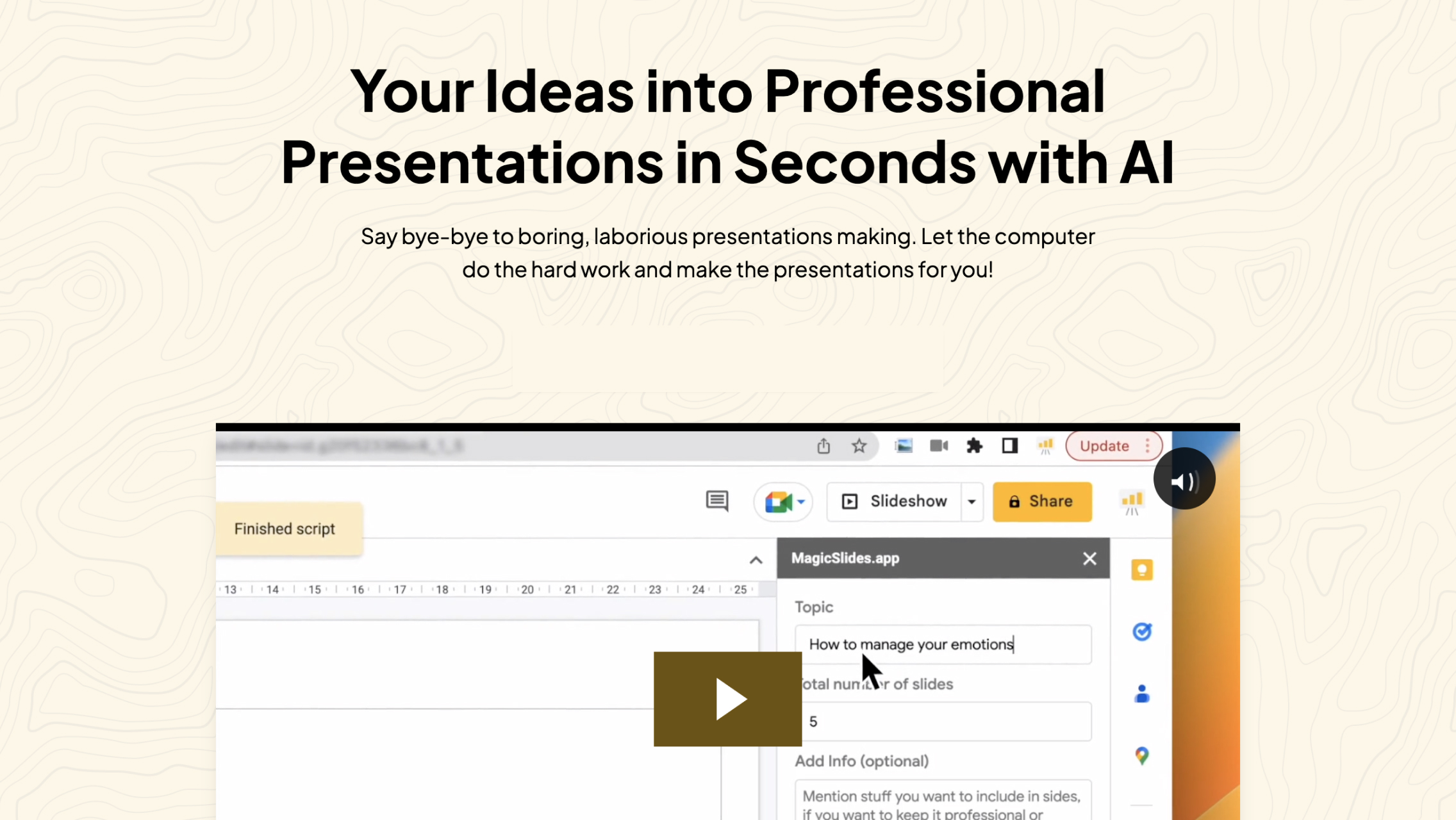 MagicSlides - Effortless creation of professional presentations with ...