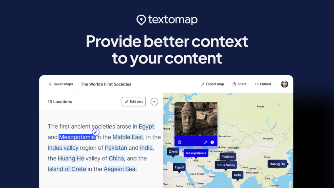 Textomap - AI tool for text rewriting - enter your text to get paraphrased | waildworld.com