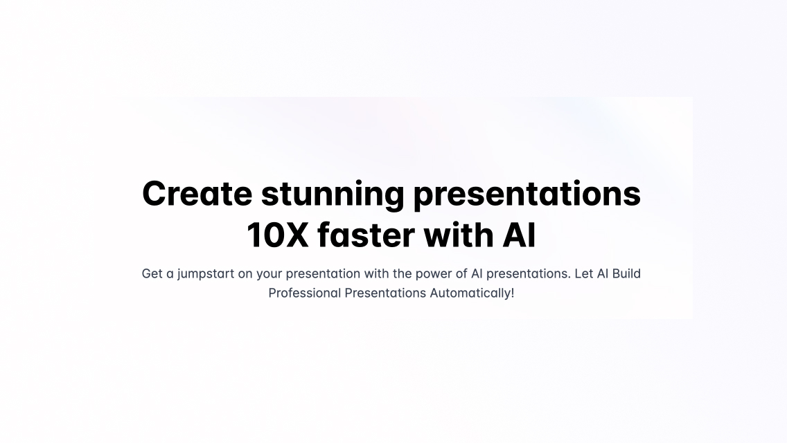 Present AI - Create Stunning Presentations with AI Technology ...