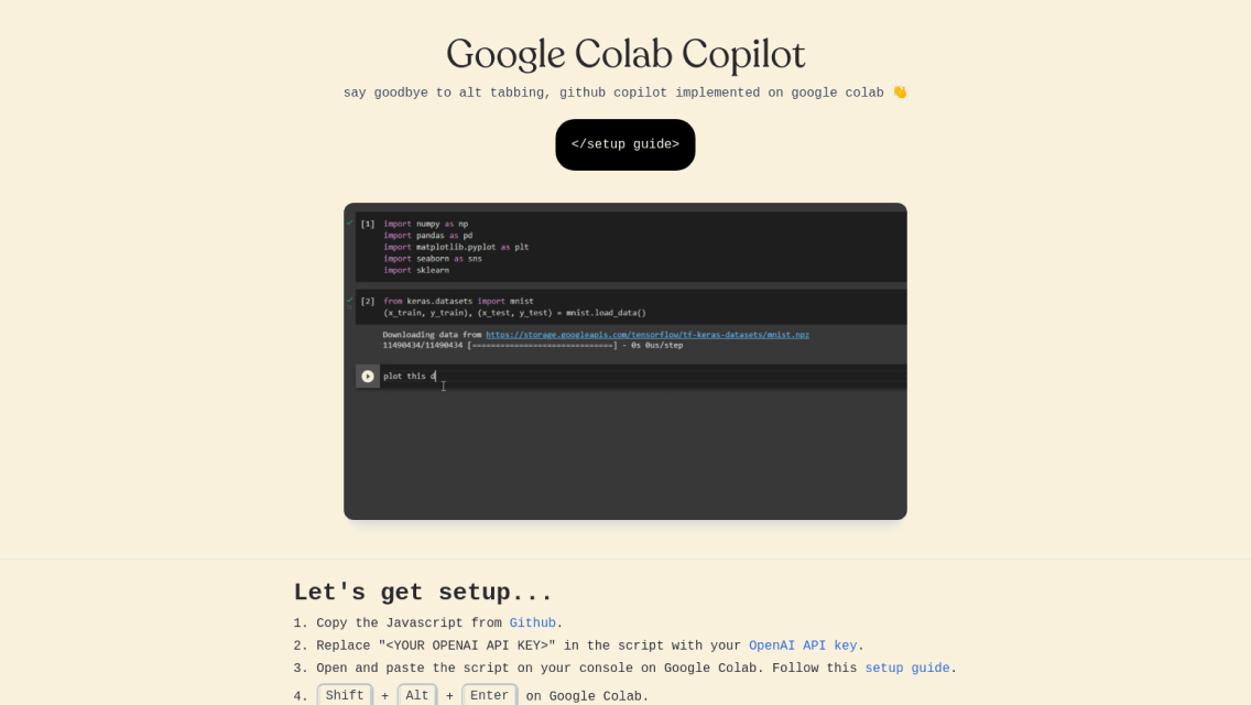Google Colab Copilot - Improve Your Google Colab Workflow | AI Tool ... Google Colab Copilot - Improve Your Google Colab Workflow | AI Tool ...