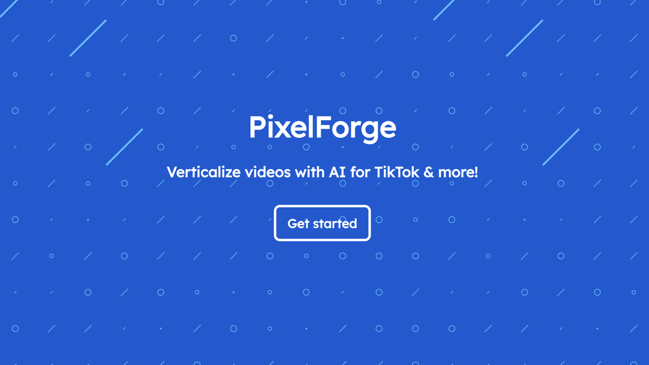 PixelForge - Create optimized vertical videos with PixelForge AI tool | waildworld.com
