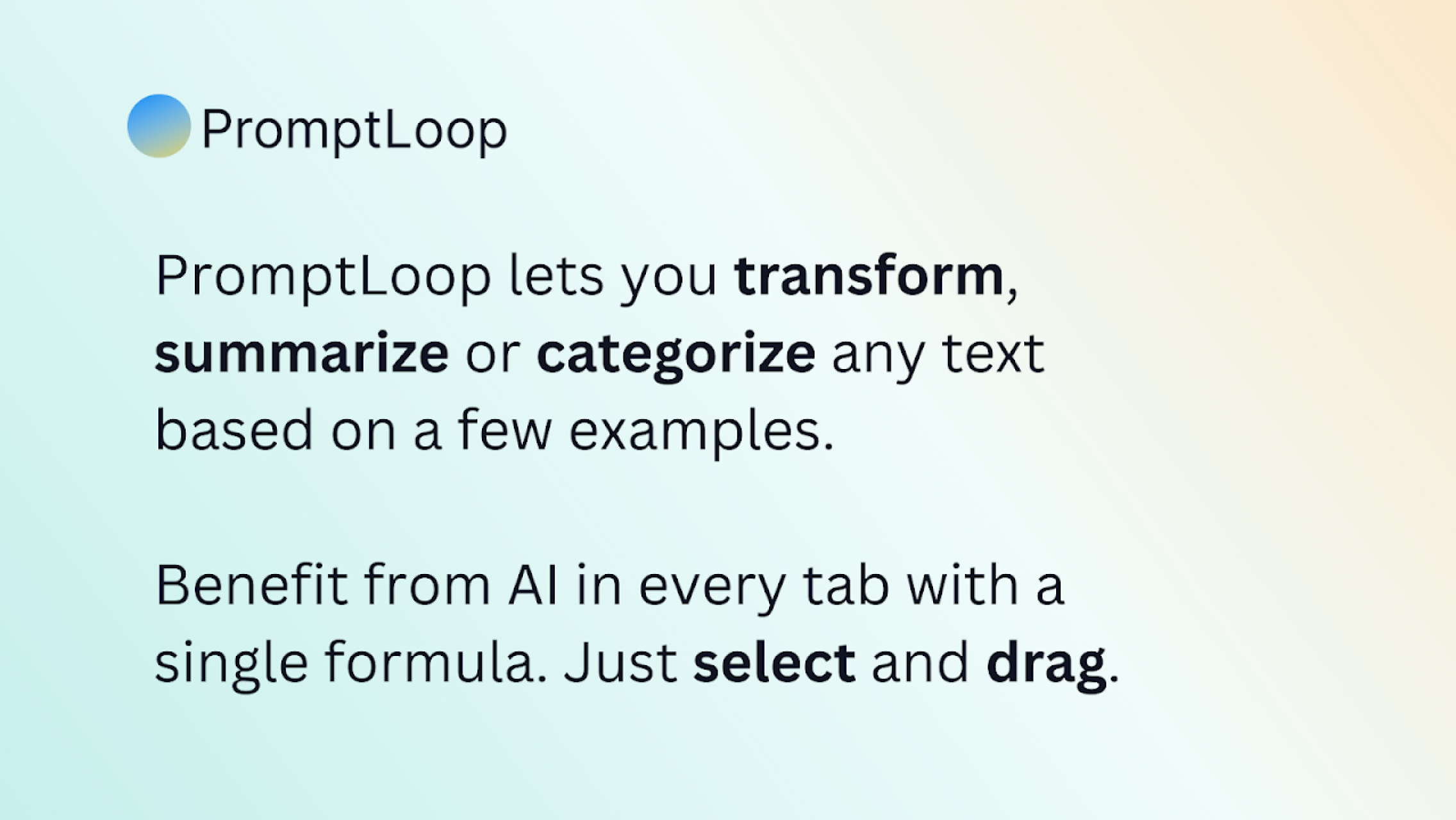PromptLoop - Streamline Text Analysis with AI-powered Formula for Spreadsheets | waildworld.com