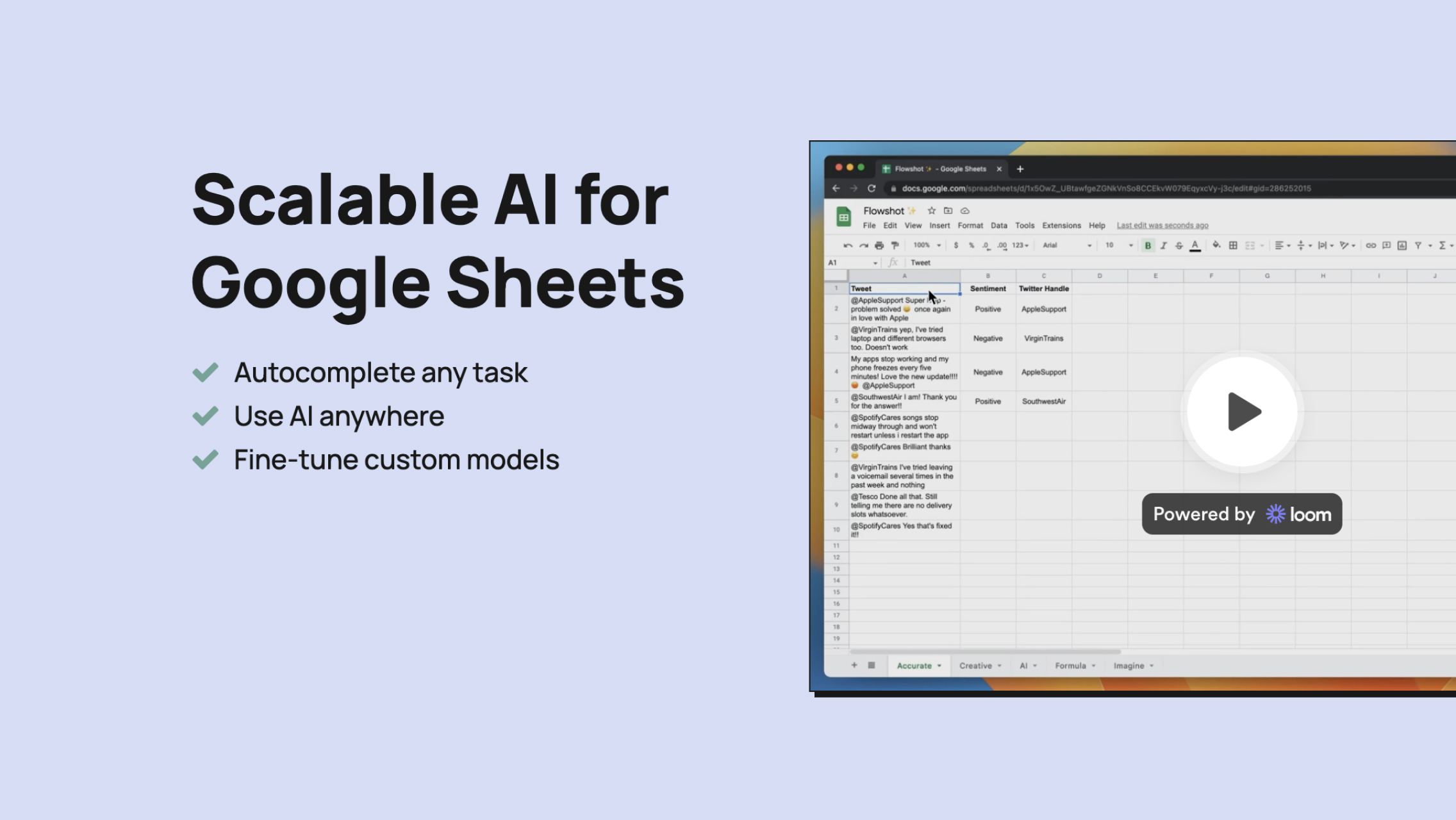 Flowshot - Streamline Google Sheets workflows with AI-powered toolkit. | waildworld.com