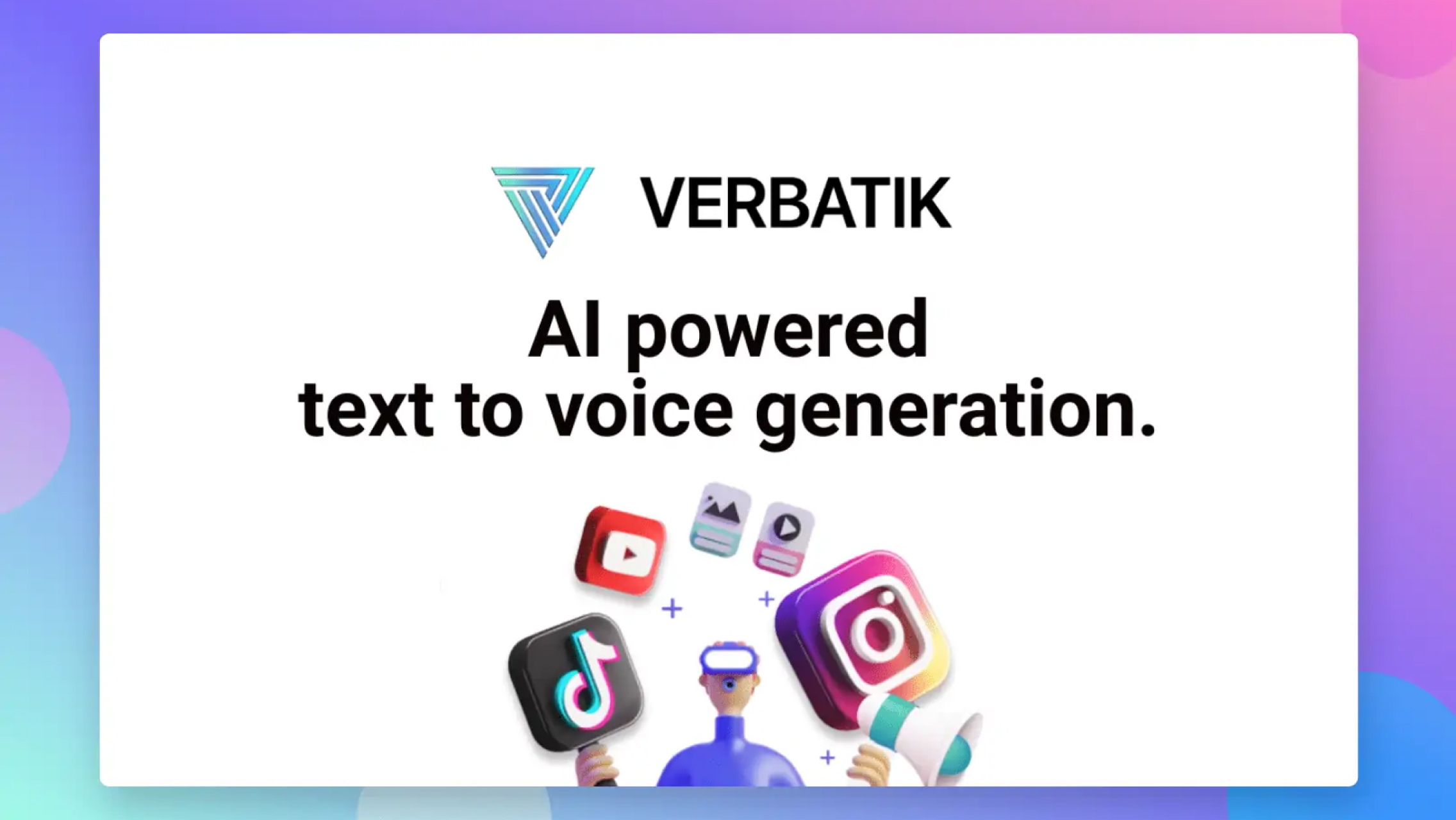 Verbatik - Create lifelike spoken language with advanced AI voices | waildworld.com