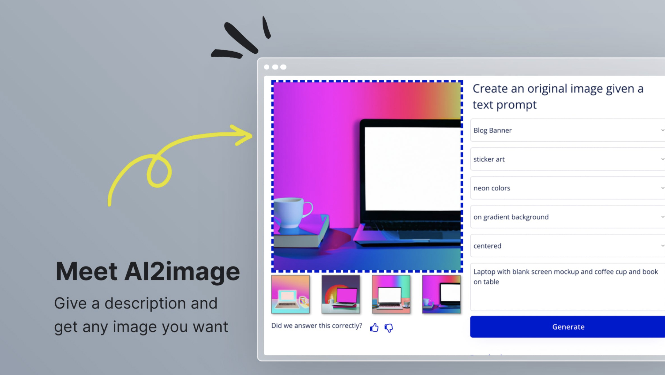 AI2image - Generate personalized images easily with AI in seconds ...