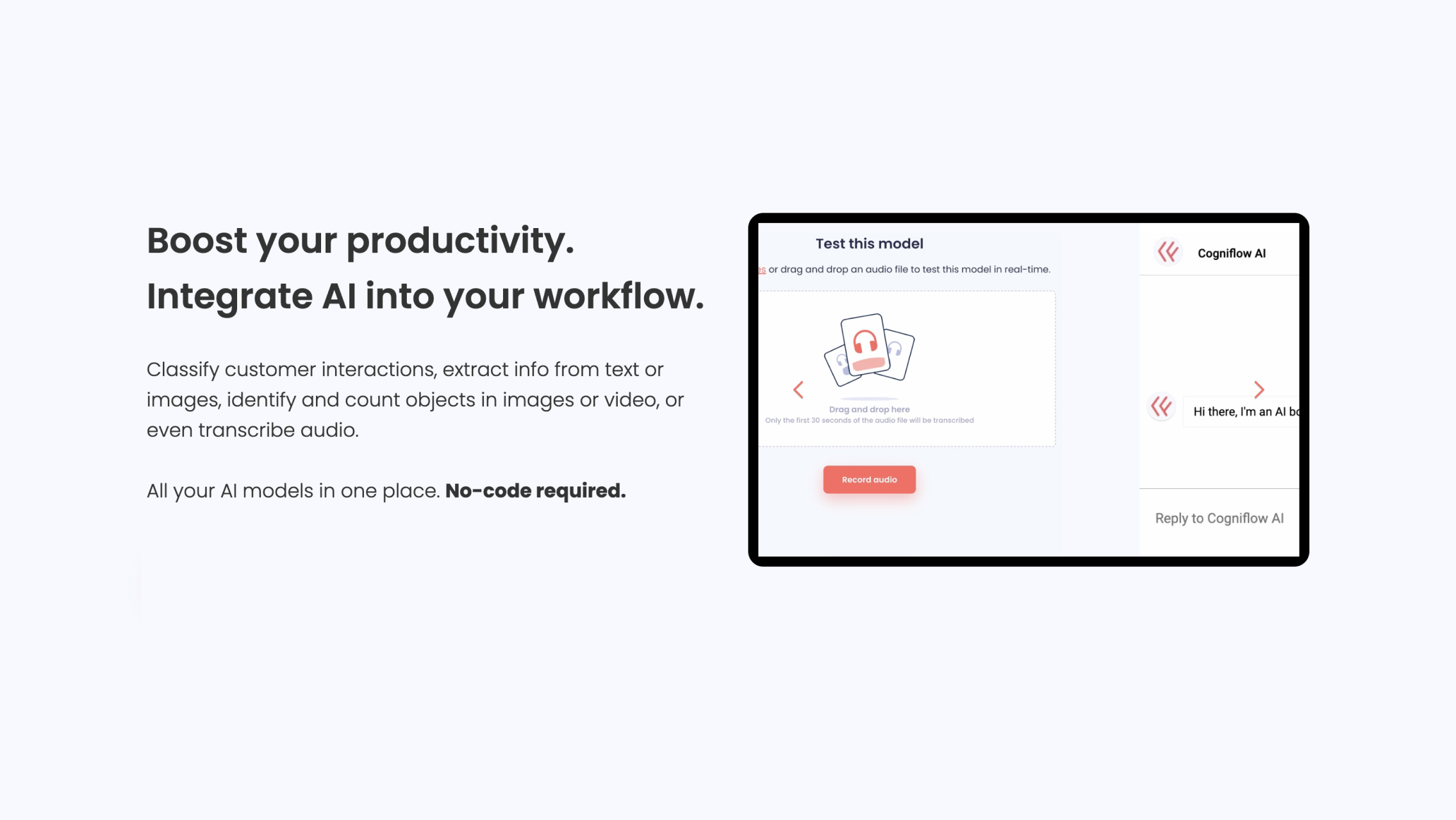 Cogniflow - Effortlessly Generate AI from Text, Images, and Audio - No Coding Needed ...