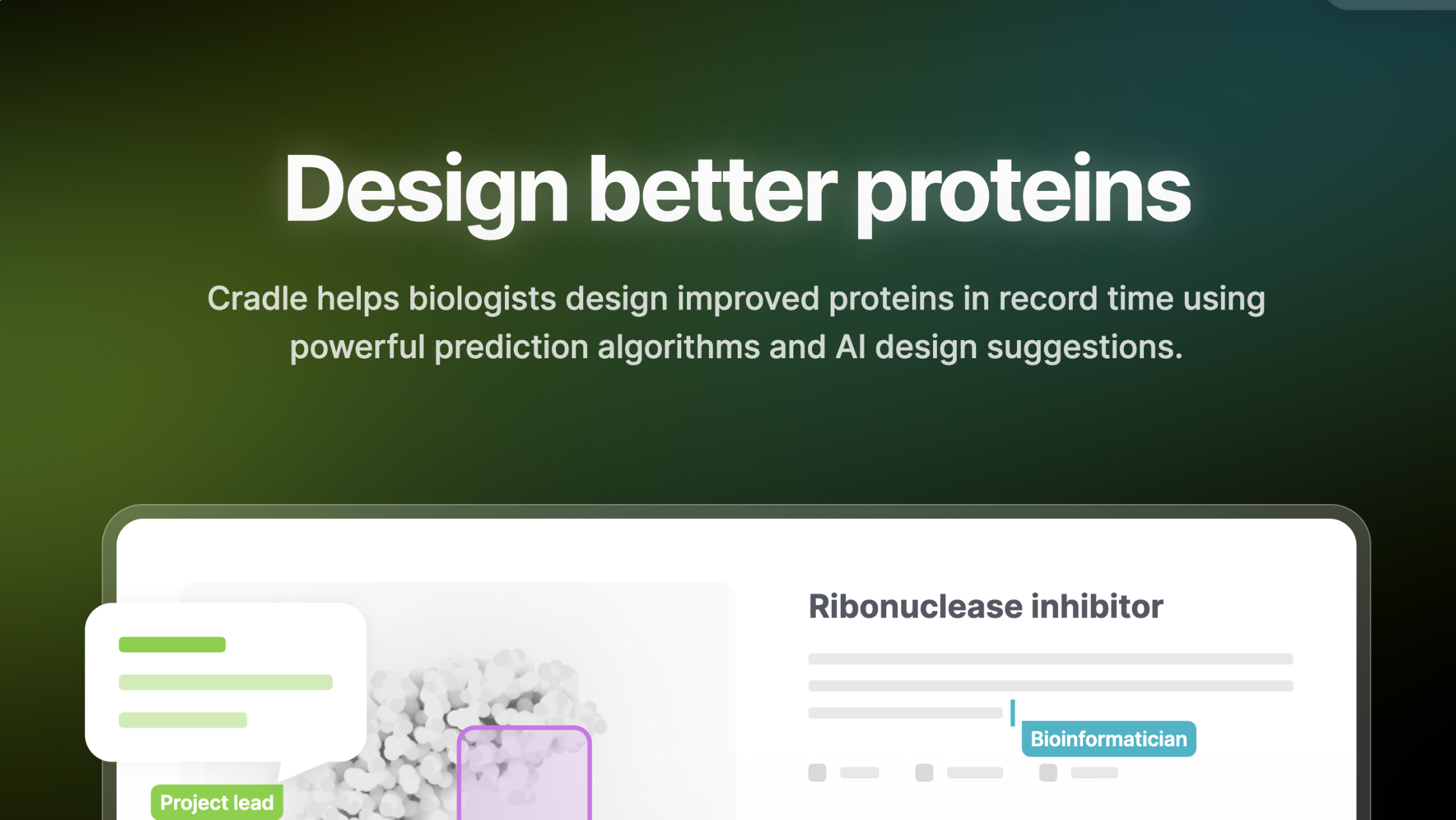 Cradle - AI-based protein design tool for biologists | waildworld.com